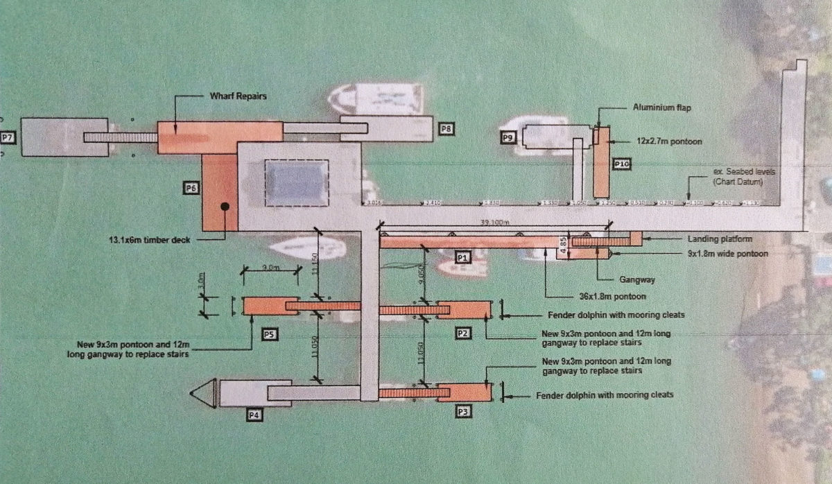 Wharf-plan-with-numbered-berths | Kororareka / Russell Community Wharf ...